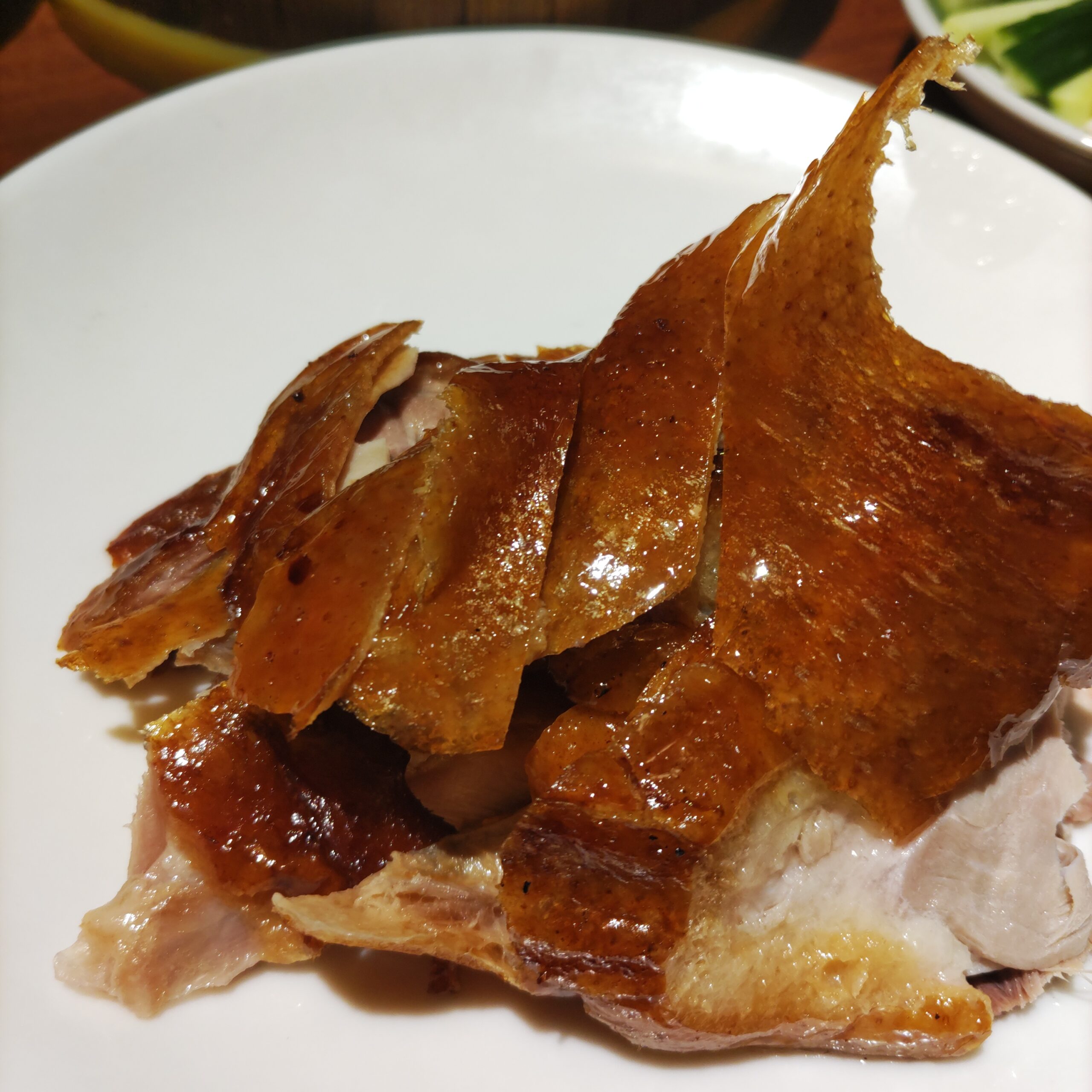Yokohama China Town Peking Duck 横浜中華街 北京烤鴨店（ペキンカォヤーテン）の北京ダック 目の前で好きな箇所を ...